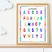 Alphabet Chart Learning Alphabet Chart Classroom Wall Chart Kids Wall ...