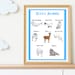 Arctic Animals Wall Chart for Classroom Wall Chart Kids Wall Chart Kids ...