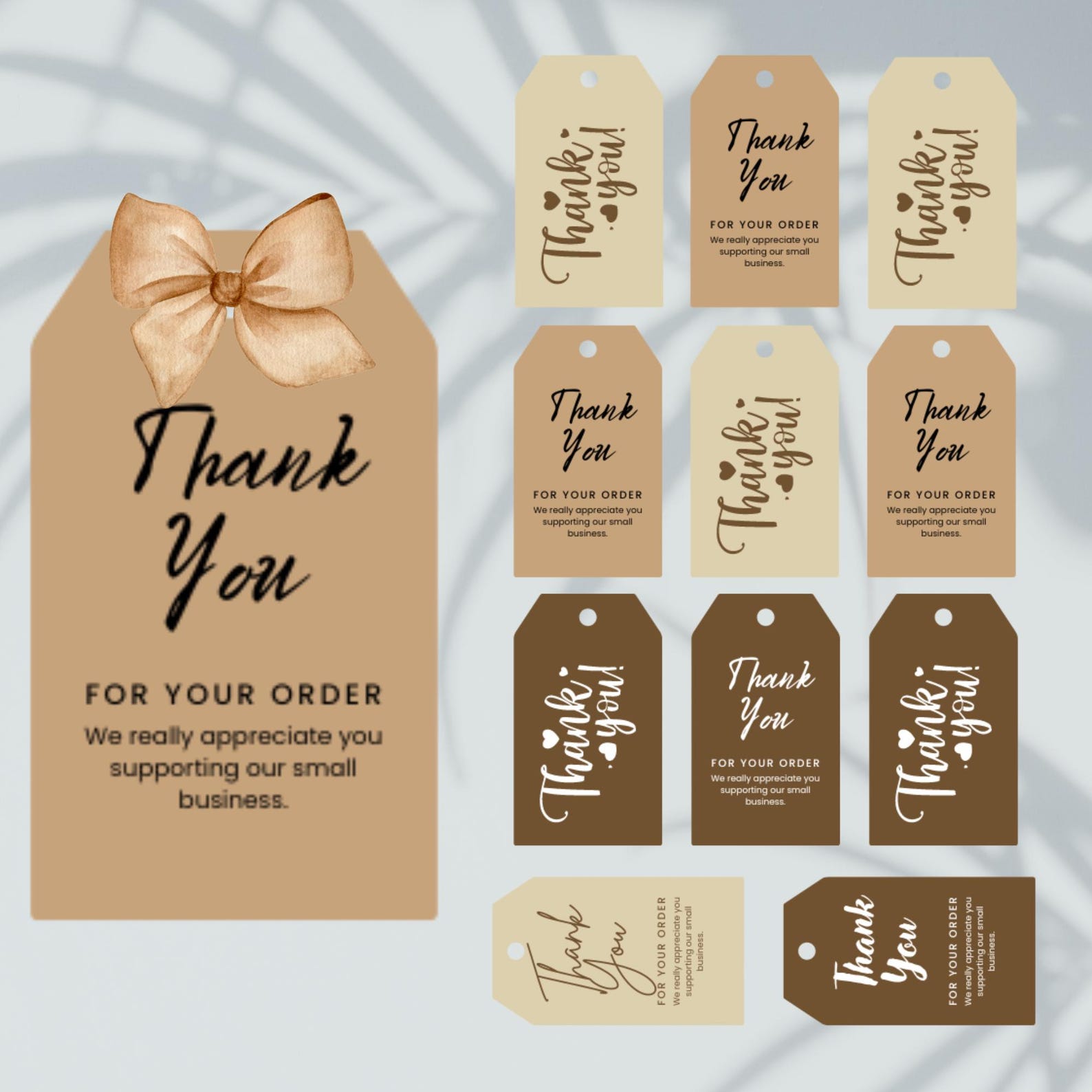 Thank You for Your Order TAG for Sellers Aesthetic Thank You Order Tag ...