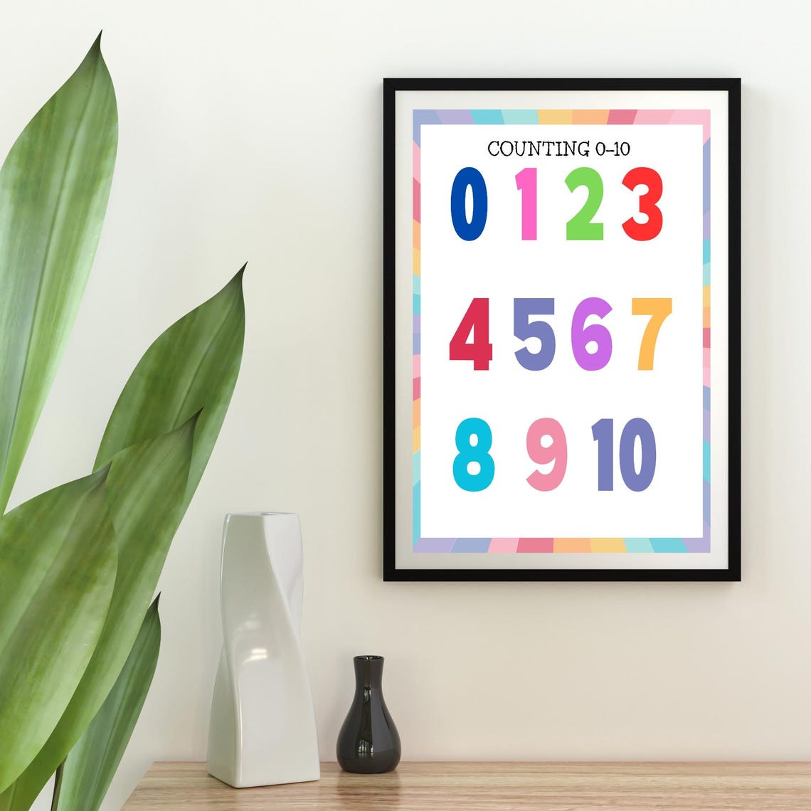 Numbers 0-10 Counting Numbers Chart Classroom Wall Chart Kids Wall ...