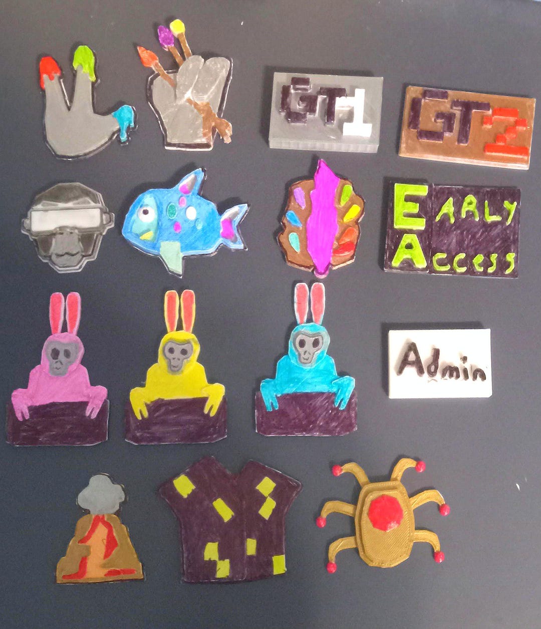 Gorilla Tag Badges - Etsy