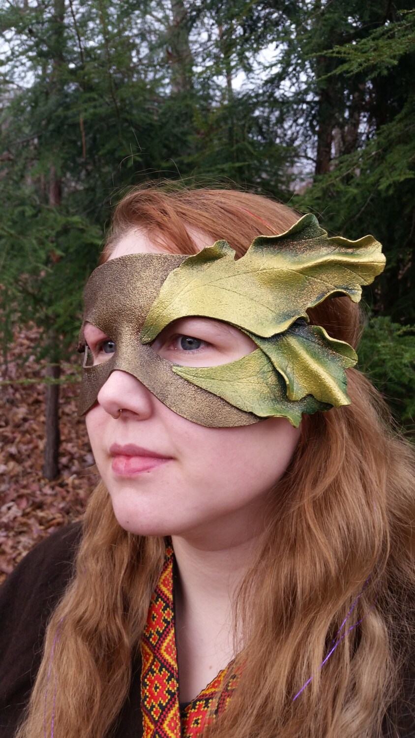 Mustard Seed Leather mask | Etsy
