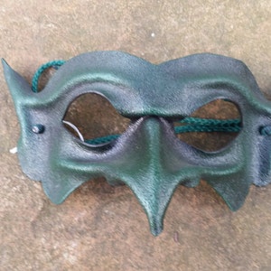Green Goblin Leather Mask - Etsy