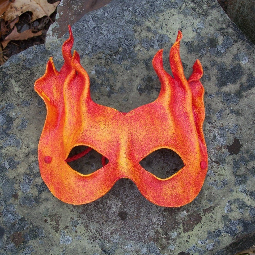 Leather Fire Mask - Etsy