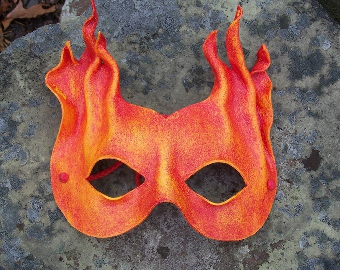 Leather Fire Mask - Etsy