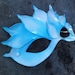Blue Lotus Leather Mask - Etsy