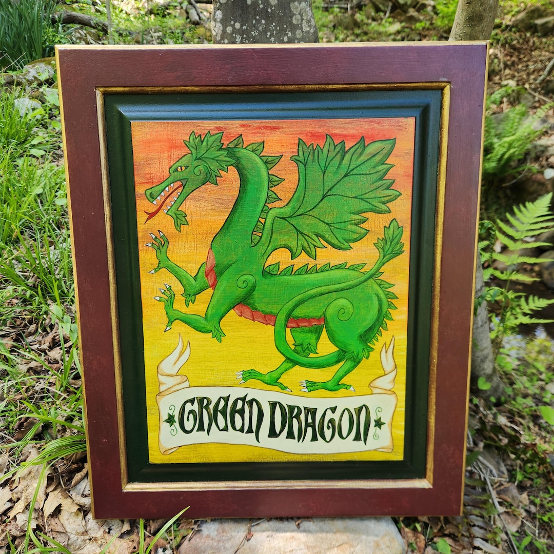 Green Dragon Pub Sign - Etsy
