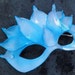 Blue Lotus Leather Mask - Etsy