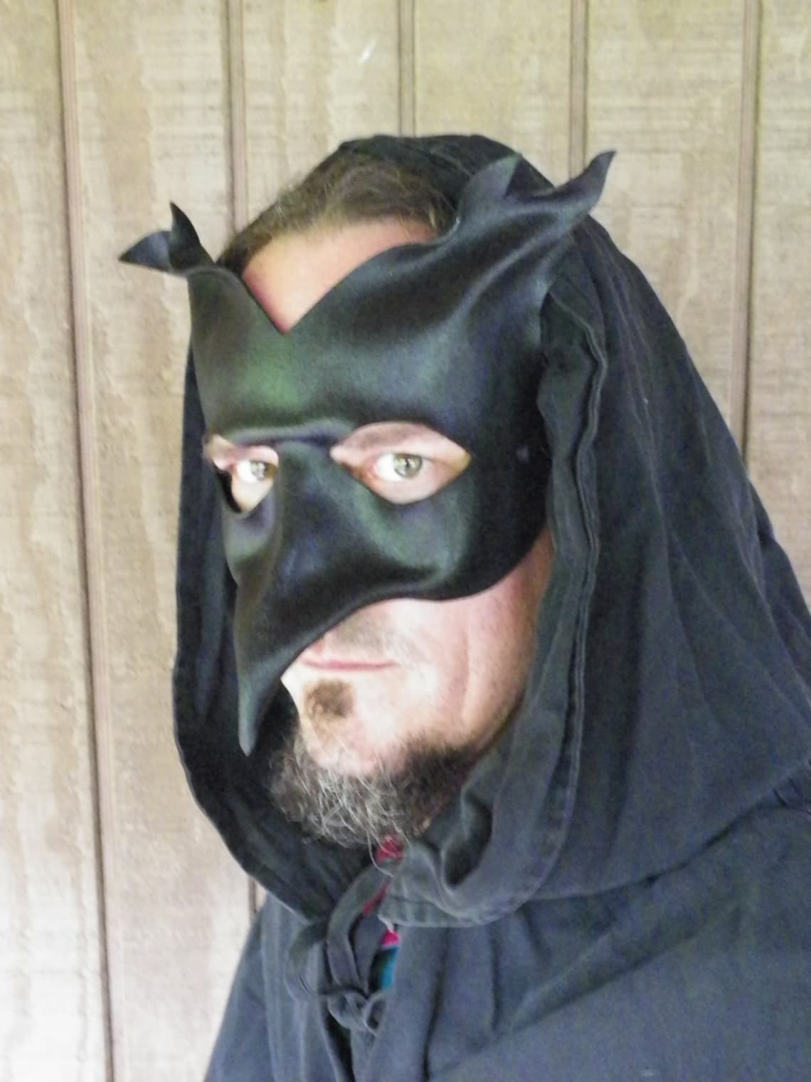 Leather Raven Mask - Etsy