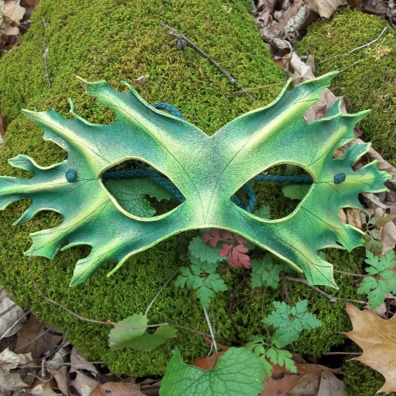 Green Man Mask - Etsy