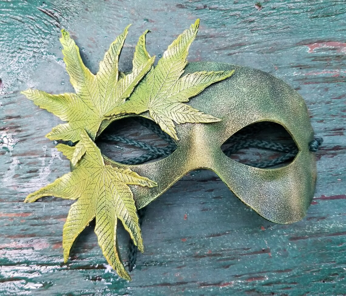 Cannabis Leaf Folia Mask | Etsy