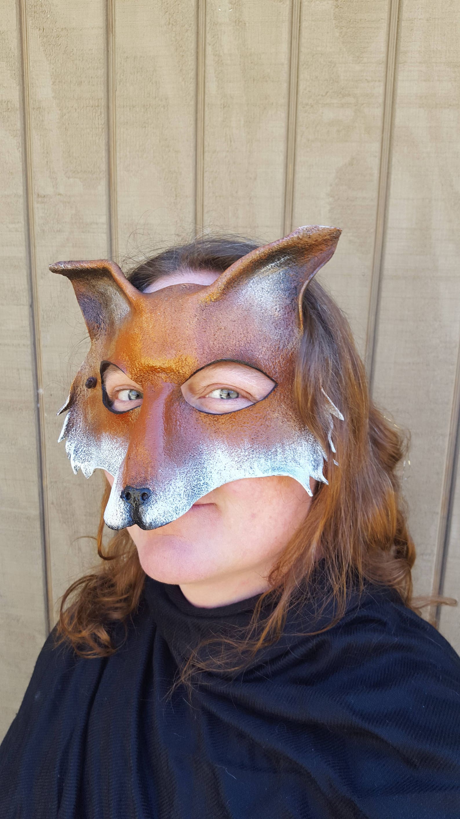 Fox Mask in Leather - Etsy