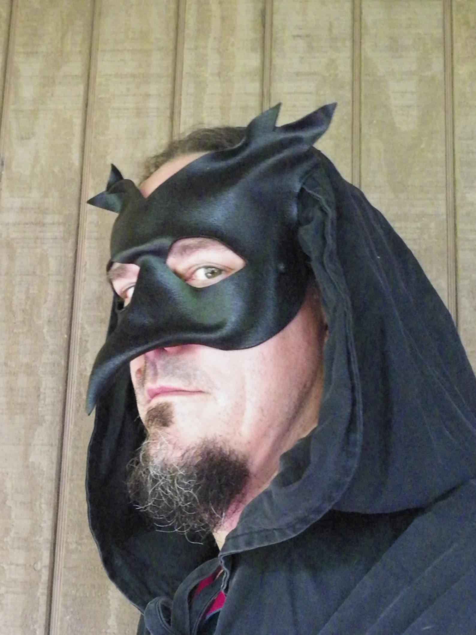 Leather Raven Mask | Etsy