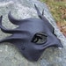Black Wicked Leather Mask - Etsy