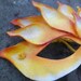 Yellow Lotus Leather Mask - Etsy