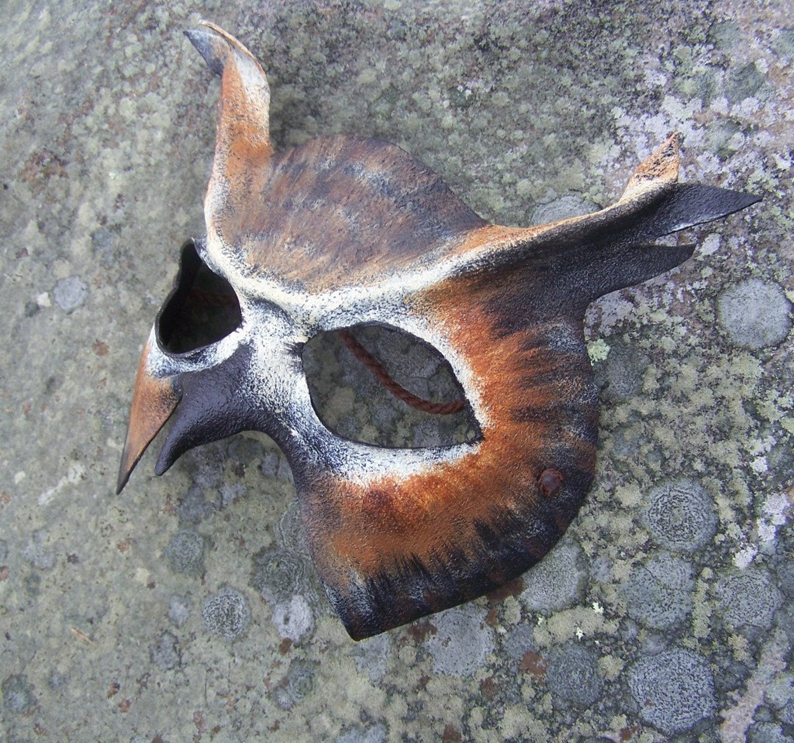 Great Horned Owl Leather Mask - Etsy
