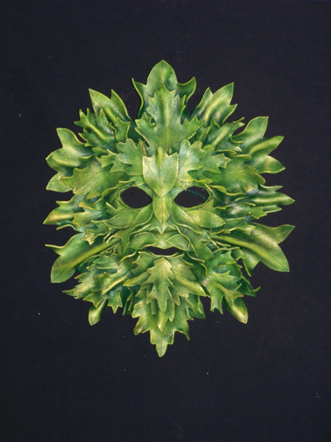 Classical Green Man Mask in Leather - Etsy UK