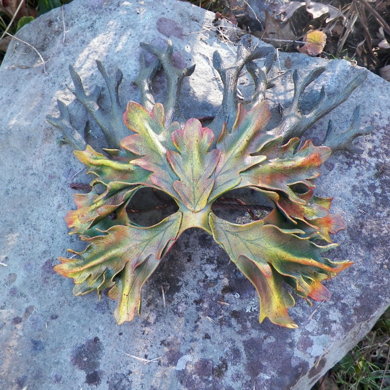 Green Man Mask - Etsy
