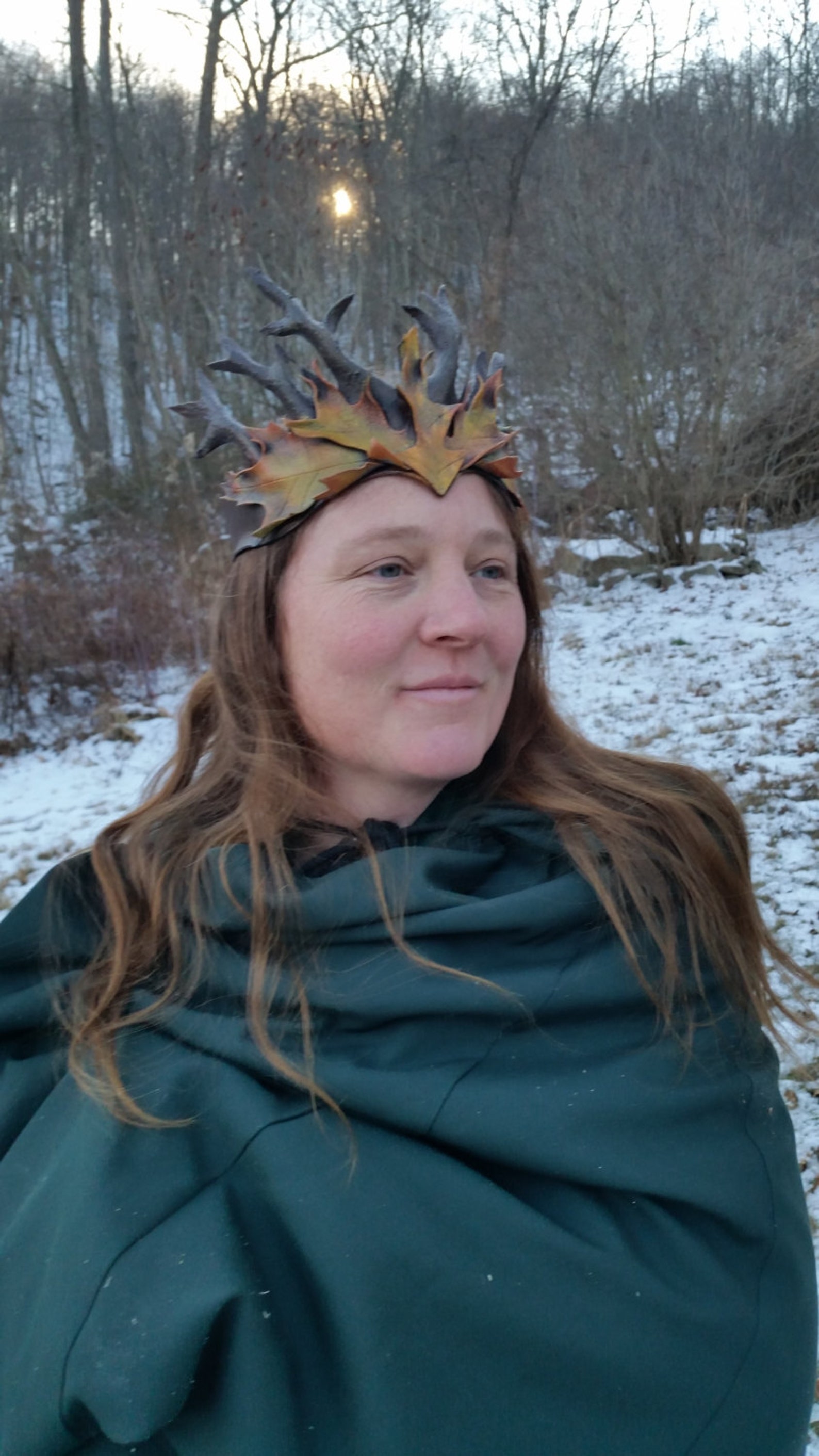 Leather Twig Crown in Autumn - Etsy