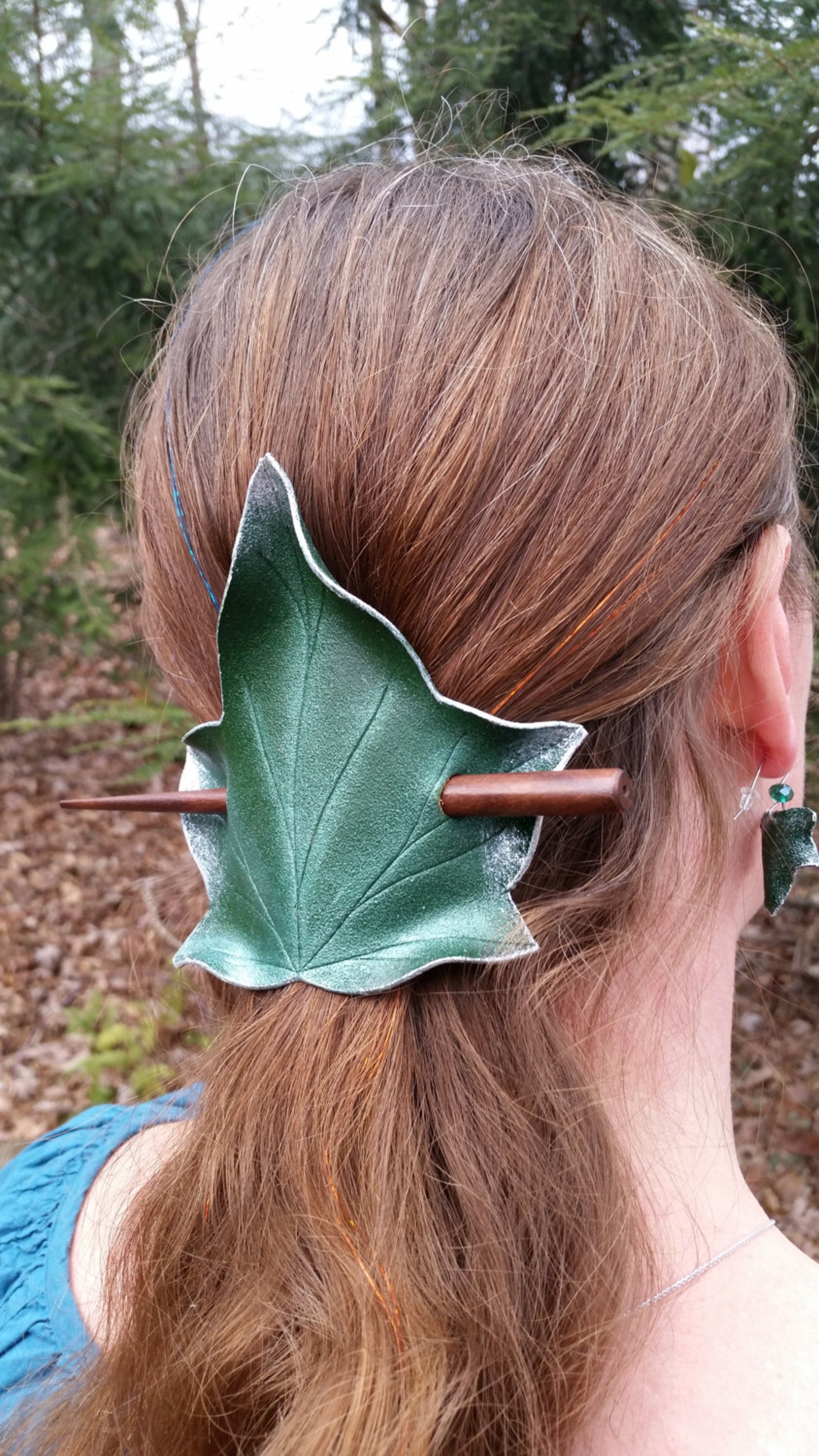 Ivy Leaf Hair Cup - Etsy