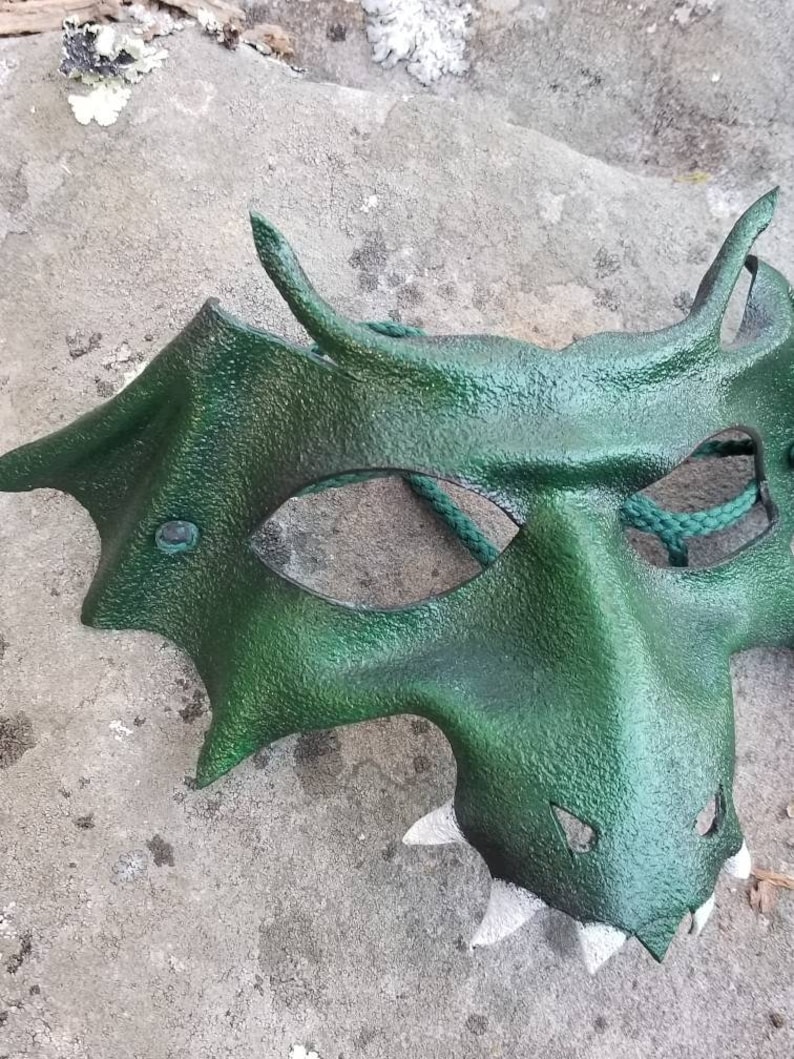 Green Wee Dragon in Leather - Etsy