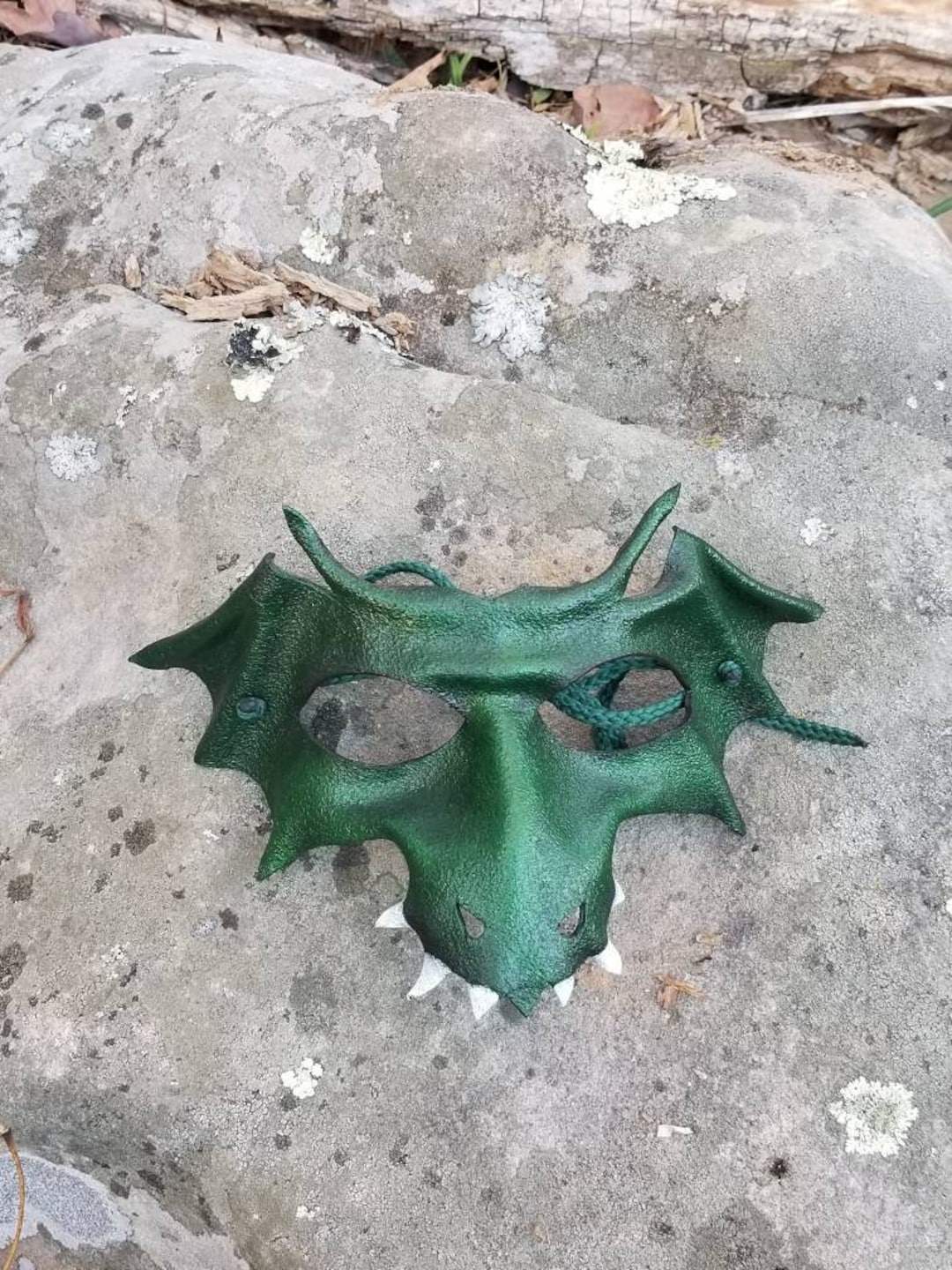 Green Wee Dragon in Leather - Etsy