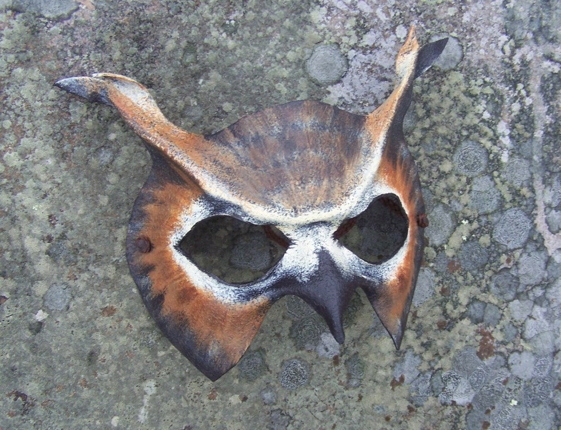 Great Horned Owl Leather Mask - Etsy