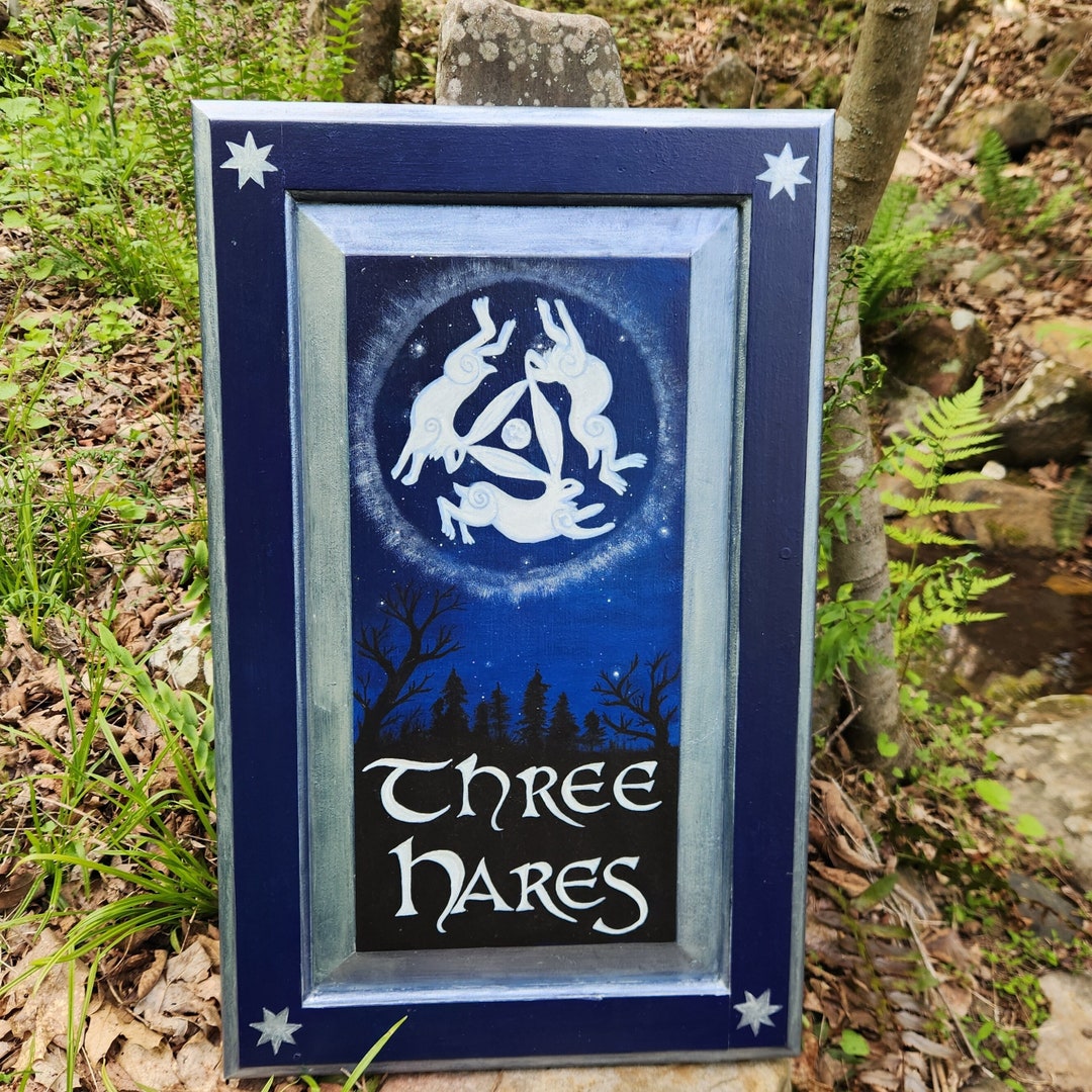 Three Hares Sign 2 - Etsy
