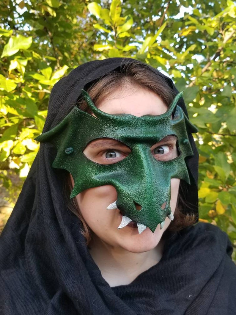 Green Wee Dragon in Leather - Etsy