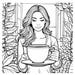 25 Coffee Theme Coloring Sheets for Adults - Instant Digital Download ...