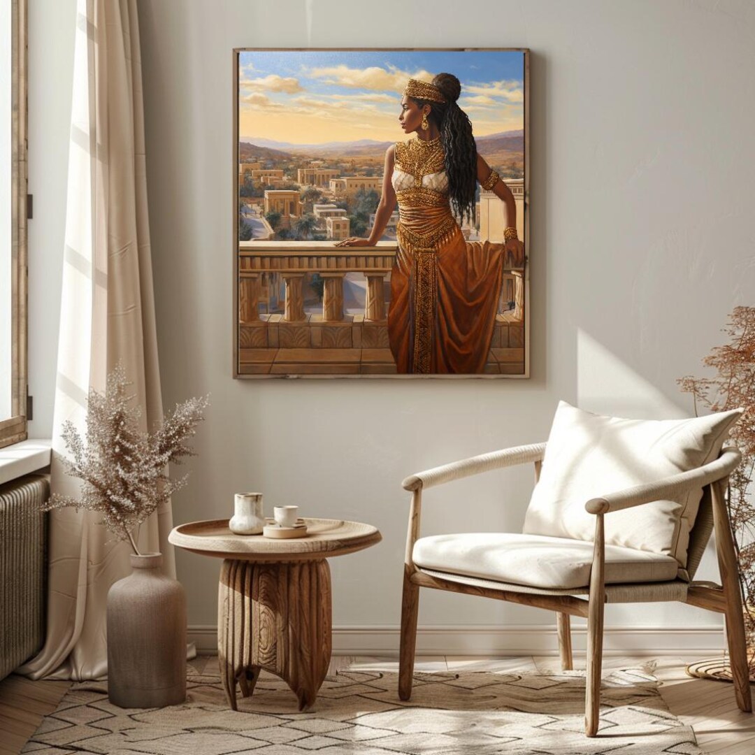 Queen of Sheba, DIGITAL DOWNLOAD, Oil Painting Wall Art Biblical Print ...