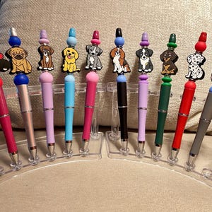 Beaded Dog Pens – Colorful Canine Writing Pens, Extra Refill - Etsy
