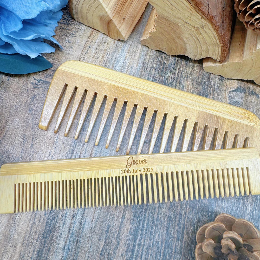 Personalized Engraved Wooden Beard Comb,long Beard Comb,groomsman Gift ...