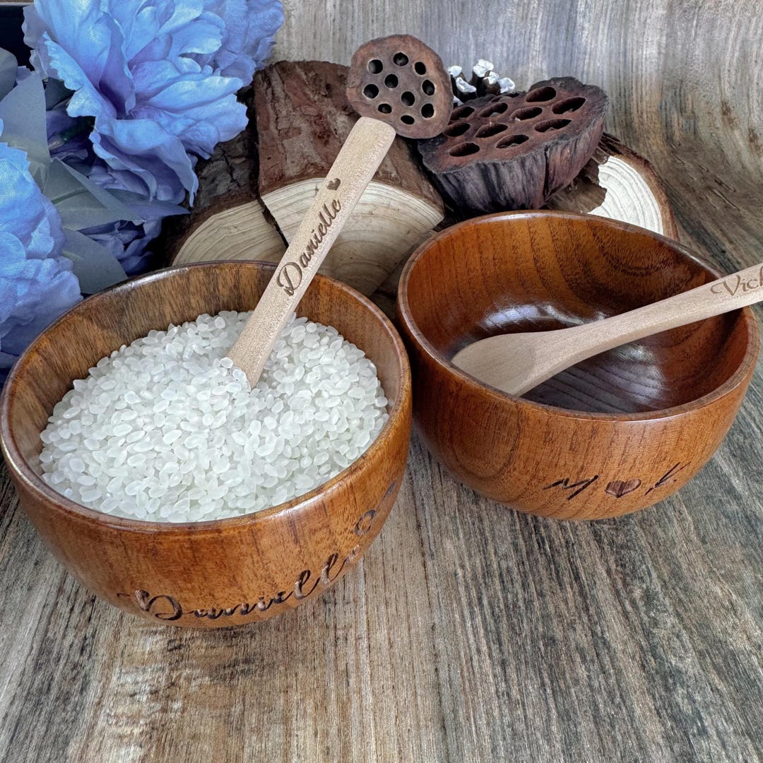 Personalized Wood Bowl，snack Bowl，wedding Gift,gift for Her，anniversary ...
