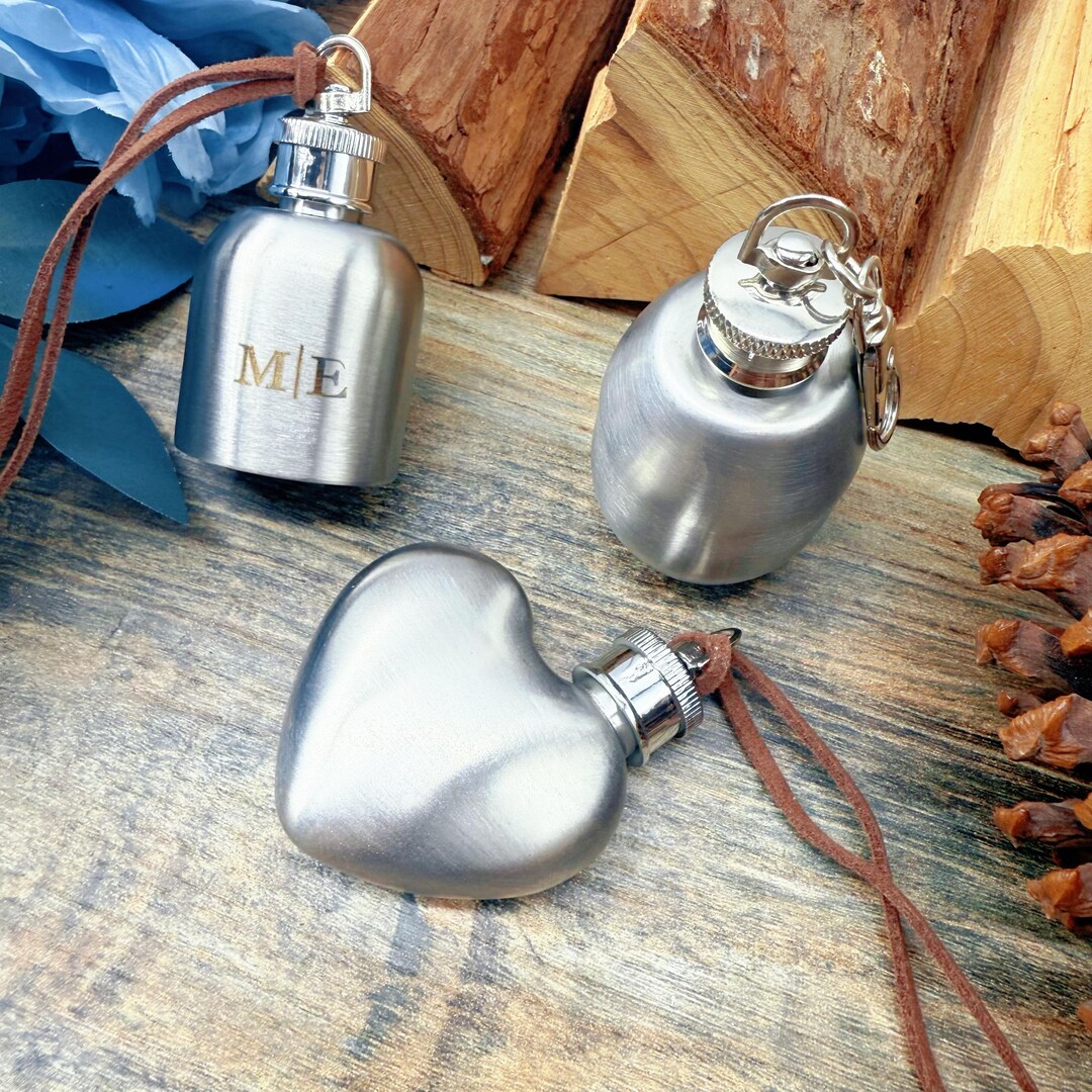 Customized Stainless Steel Keychain Flasks,liquor to Go,bestman Gift,groomsmen Gift,father's ...