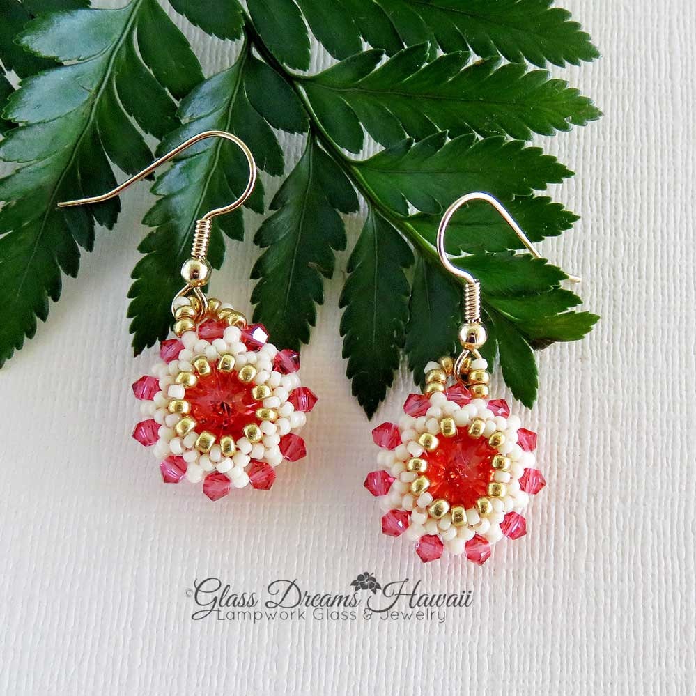 Classic Style Crystal Dangle Earrings, Beaded Swarovski Crystal ...