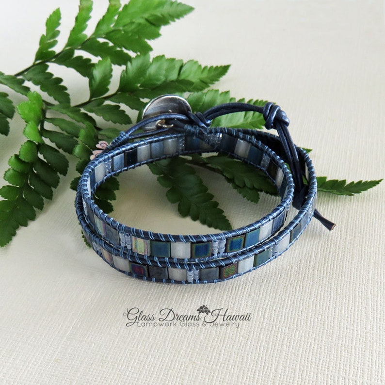 Beaded Leather Wrap Bracelet Tila Bead Leather Wrap Bracelet - Etsy Beaded Leather Wrap Bracelet Tila Bead Leather Wrap Bracelet - Etsy