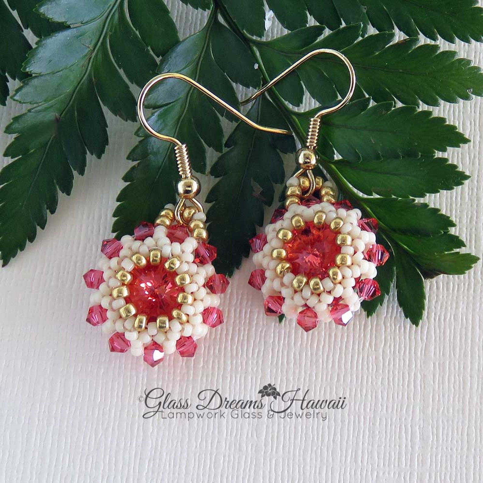 Classic Style Crystal Dangle Earrings, Beaded Swarovski Crystal ...