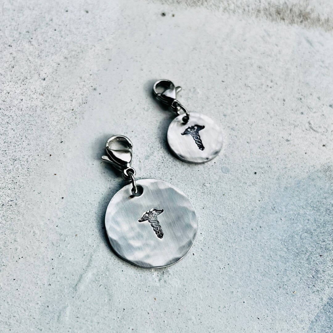 Stainless Steel Clip-on Medical ID Charm - Etsy