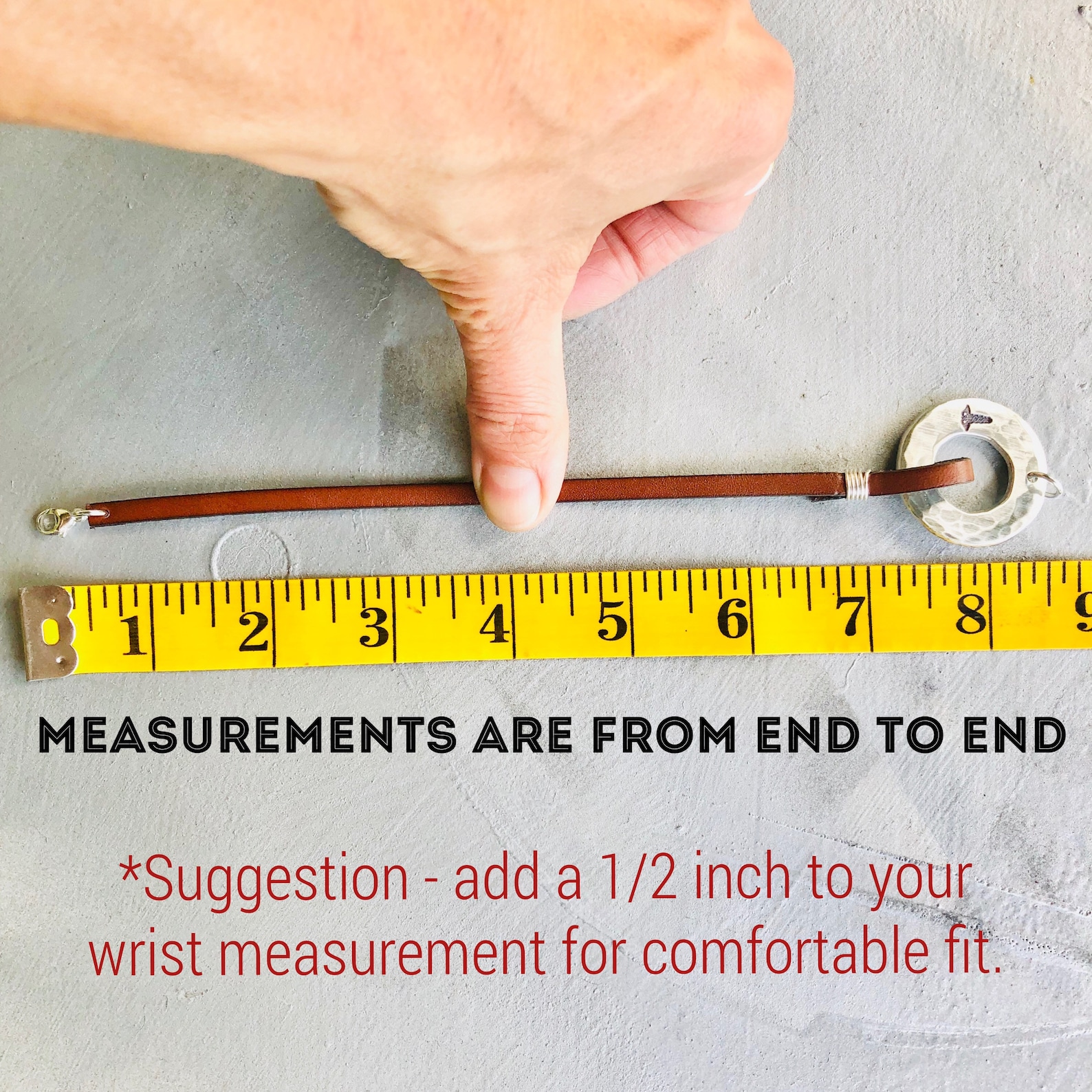 Open Circle Leather Medical Alert Bracelet, Stainless Steel Open Circle ...