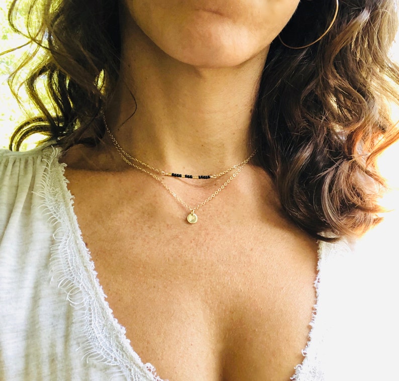 Morse Code Necklace Custom Morse Code Necklace Gift for Her | Etsy