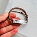 Open Circle Leather Medical Alert Bracelet, Stainless Steel Open Circle ...