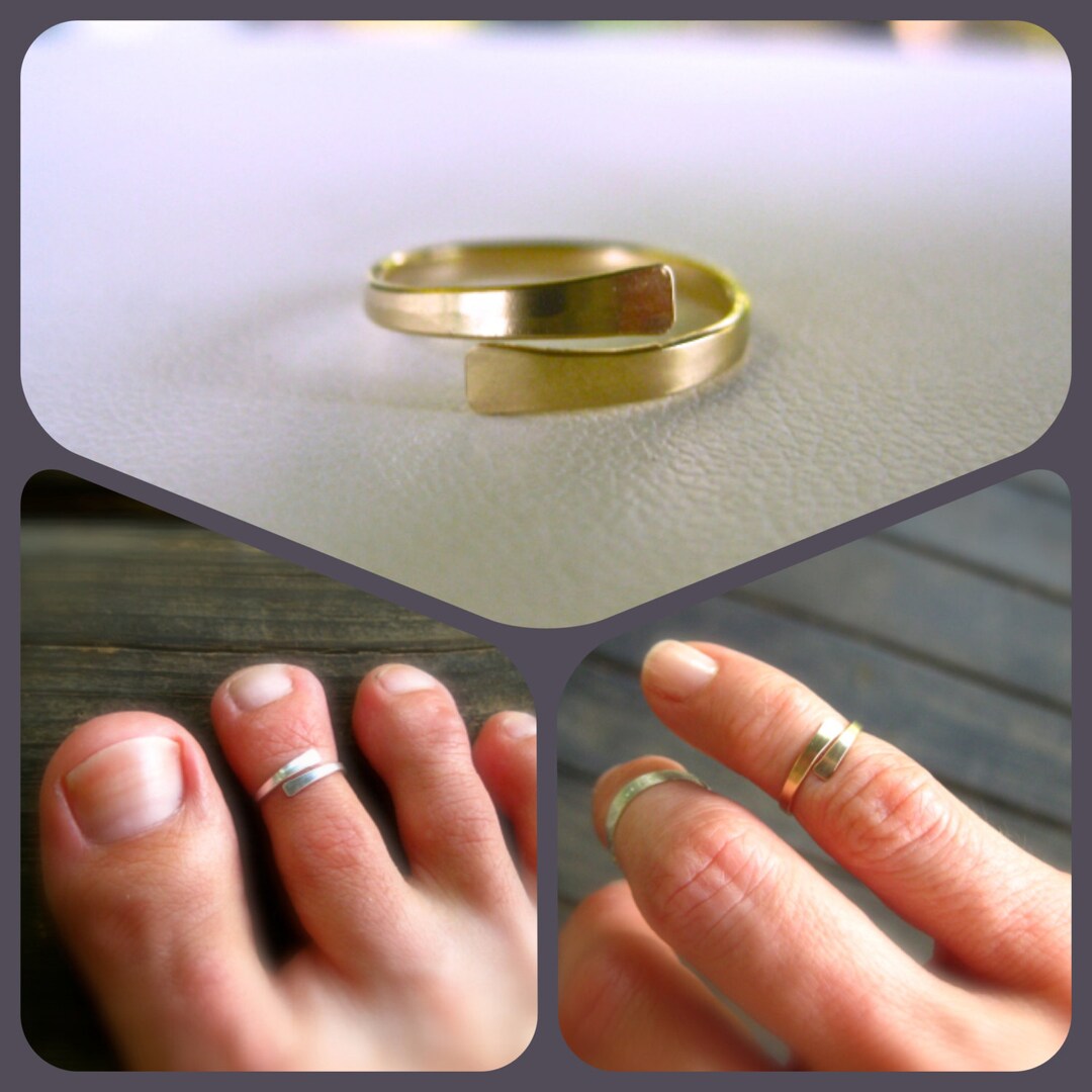 Toe Ring, Knuckle Ring, Midi Ring, Silver Toe Ring, Gold Toe Ring ...