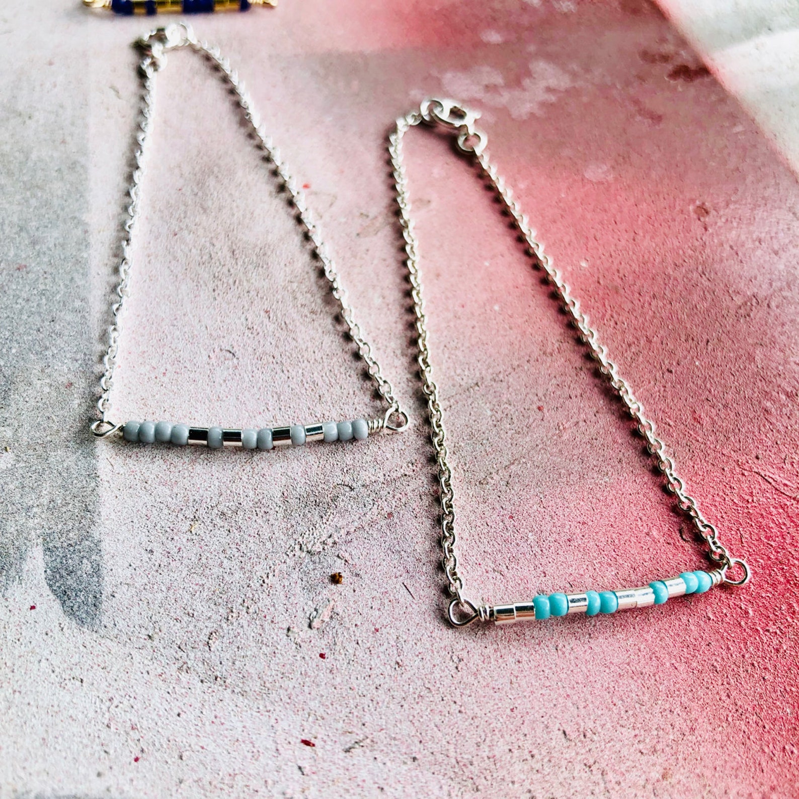 Morse Code Bracelet Custom Morse Code Bracelet Gift for Her | Etsy