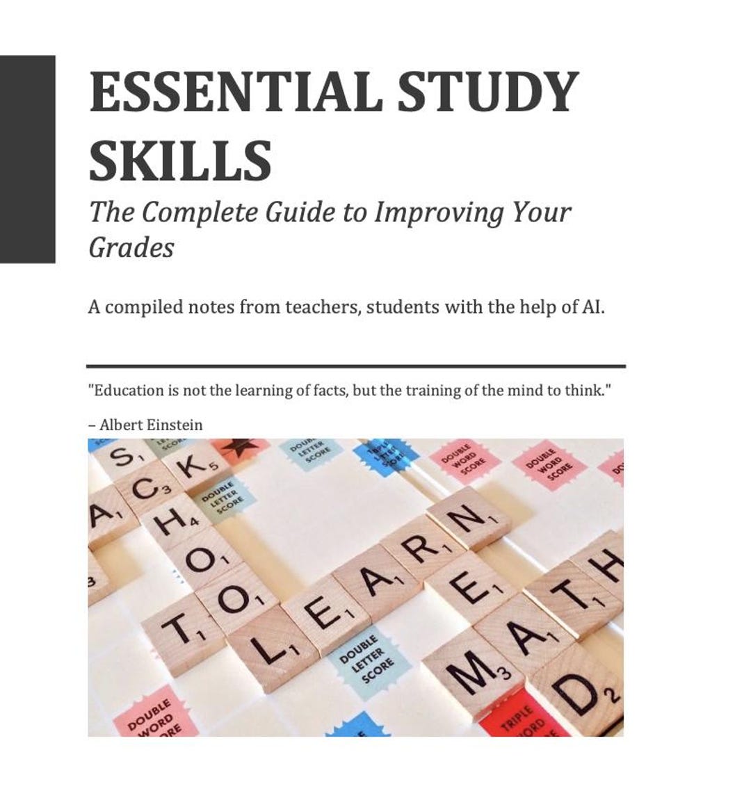 Essential Study Skills - Etsy