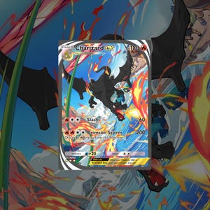 Custom Charizard EX Card - Regular & Shiny Variants | Physical Pokémon ...