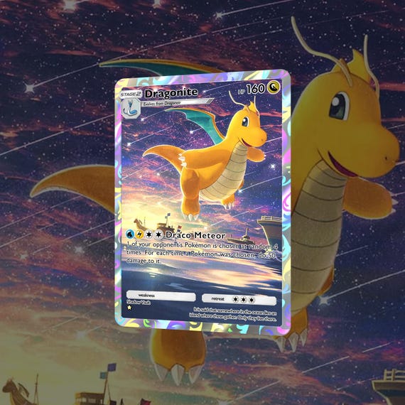 Shiny Dragonite Card