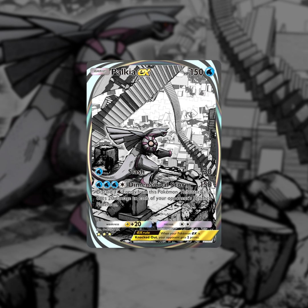 Custom Palkia EX Immersive Full Art Card - Space-time Smackdown ...
