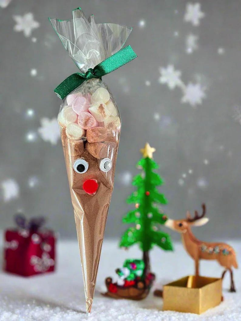 Delicious Hot Chocolate Cones With Chocolates and Marshmallows. Ideal ...