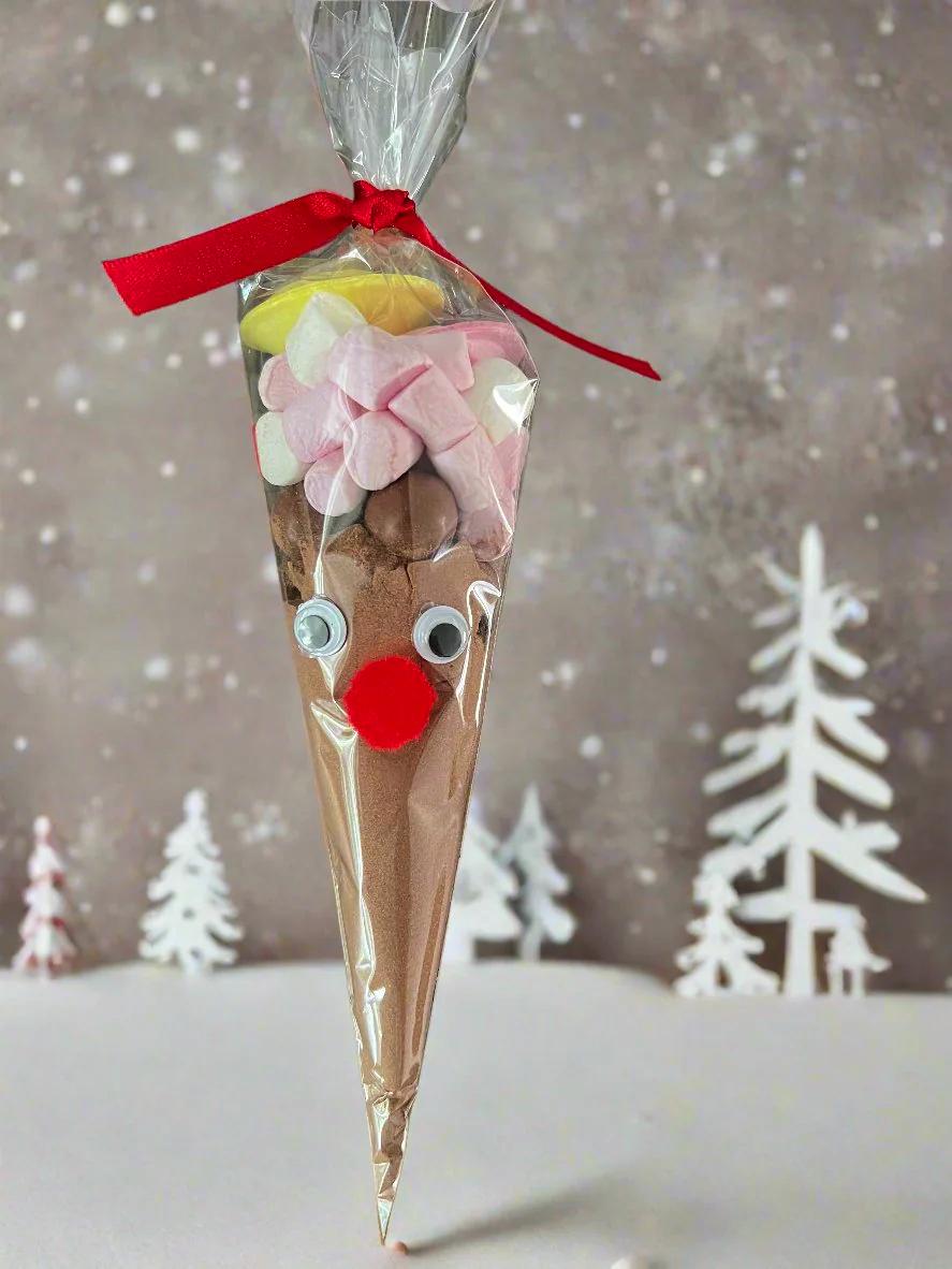 Delicious Hot Chocolate Cones With Chocolates and Marshmallows. Ideal ...
